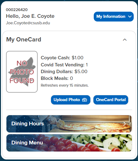 myCoyote Student Profile Guide | Information Technology Services | CSUSB